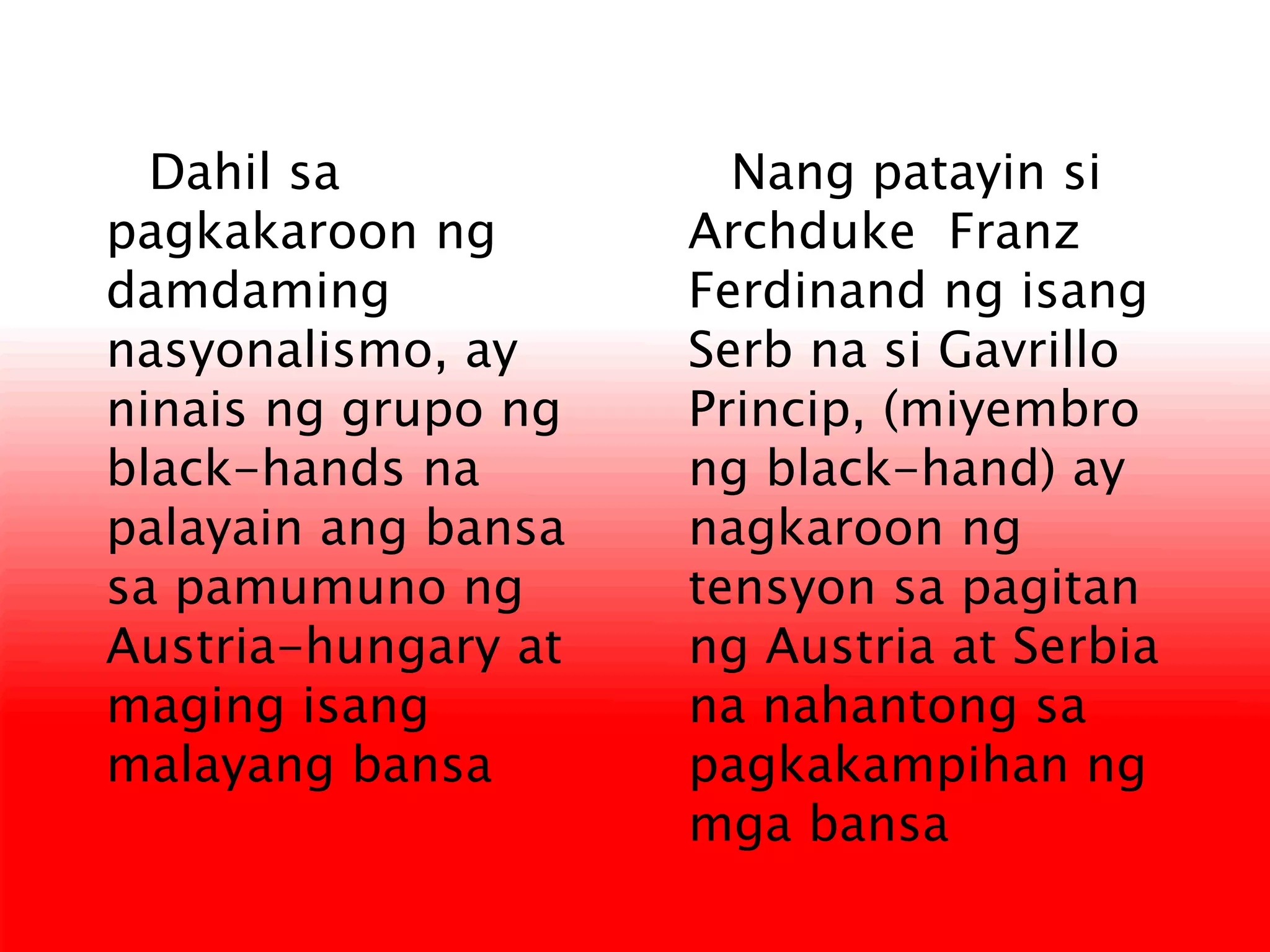 Digmaan sa kanluran | PPTX