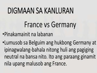 Digmaan sa kanluran | PPTX