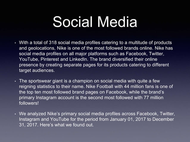 Nike Digital Marketing | PPTX | Social Networking | Internet