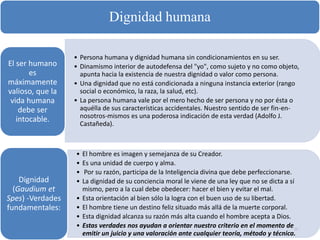 Dignidad de la persona | PPTX