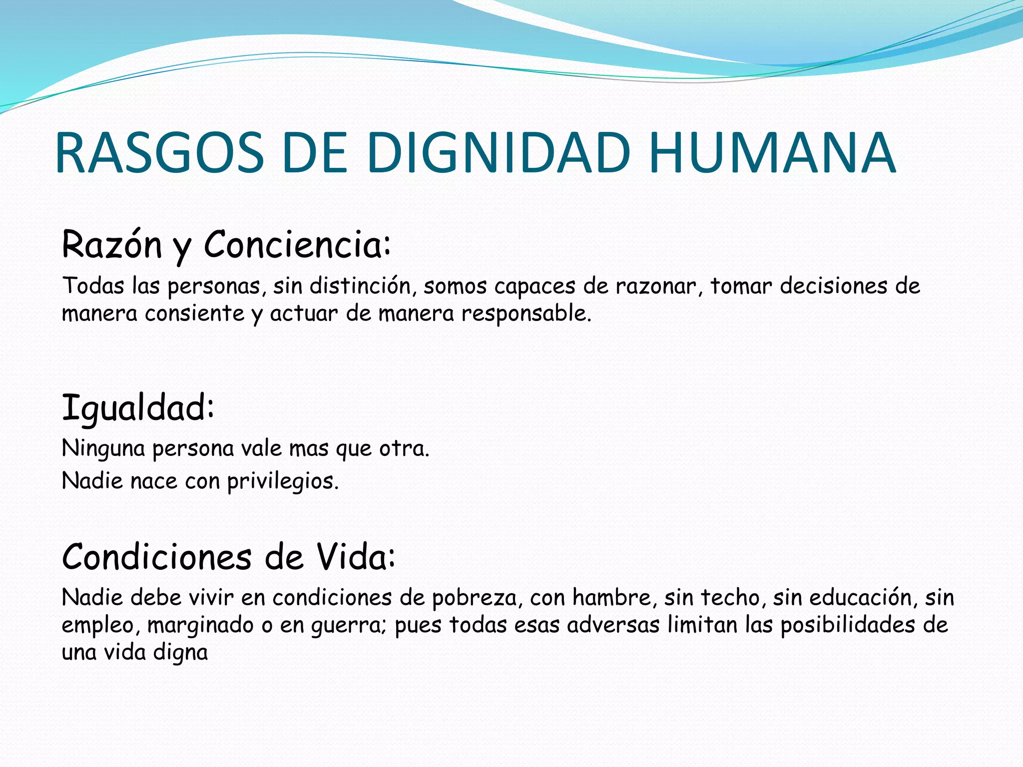 Dignidad humana | PPT
