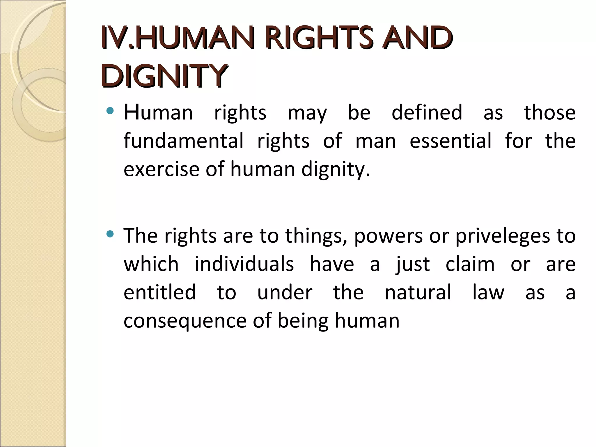 Dignity of the human person | PPT