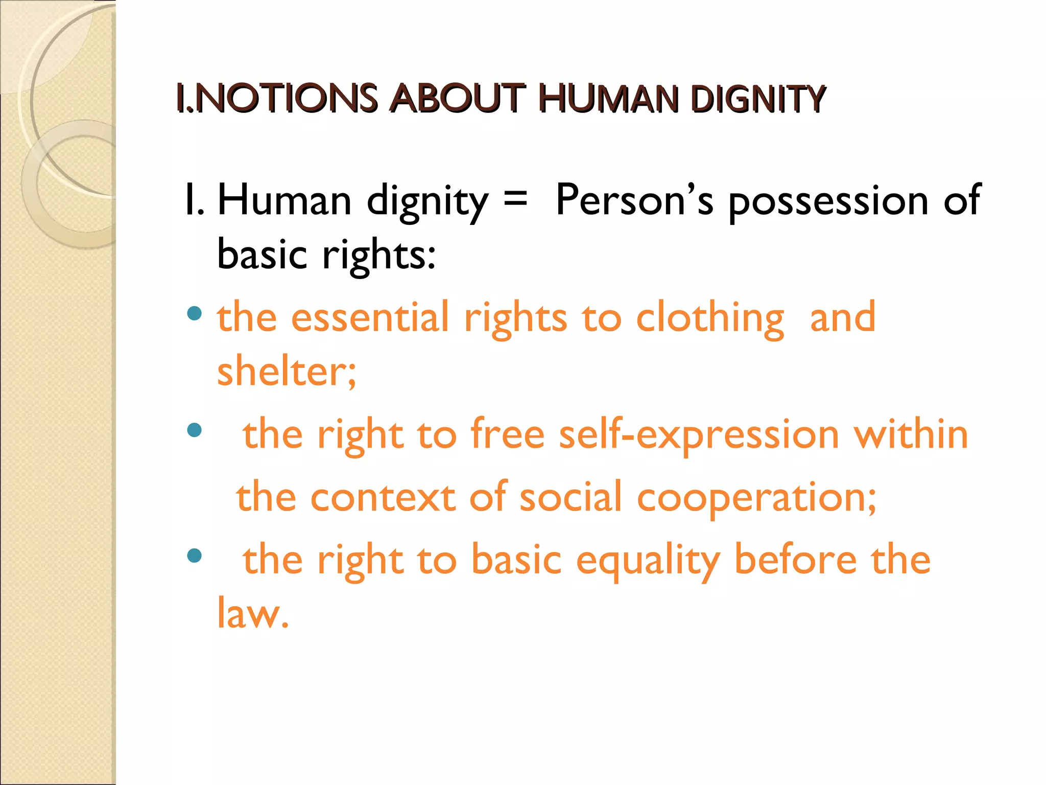 Dignity of the human person | PPT