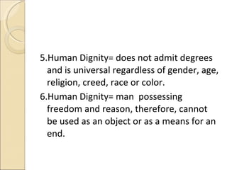 Dignity of the human person | PPT