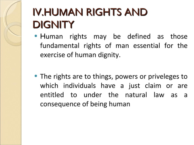 Dignity of the human person | PPT | Christianity | Religion & Spirituality