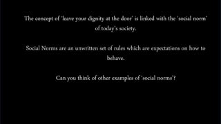 Dignity and respect presentation | PPTX