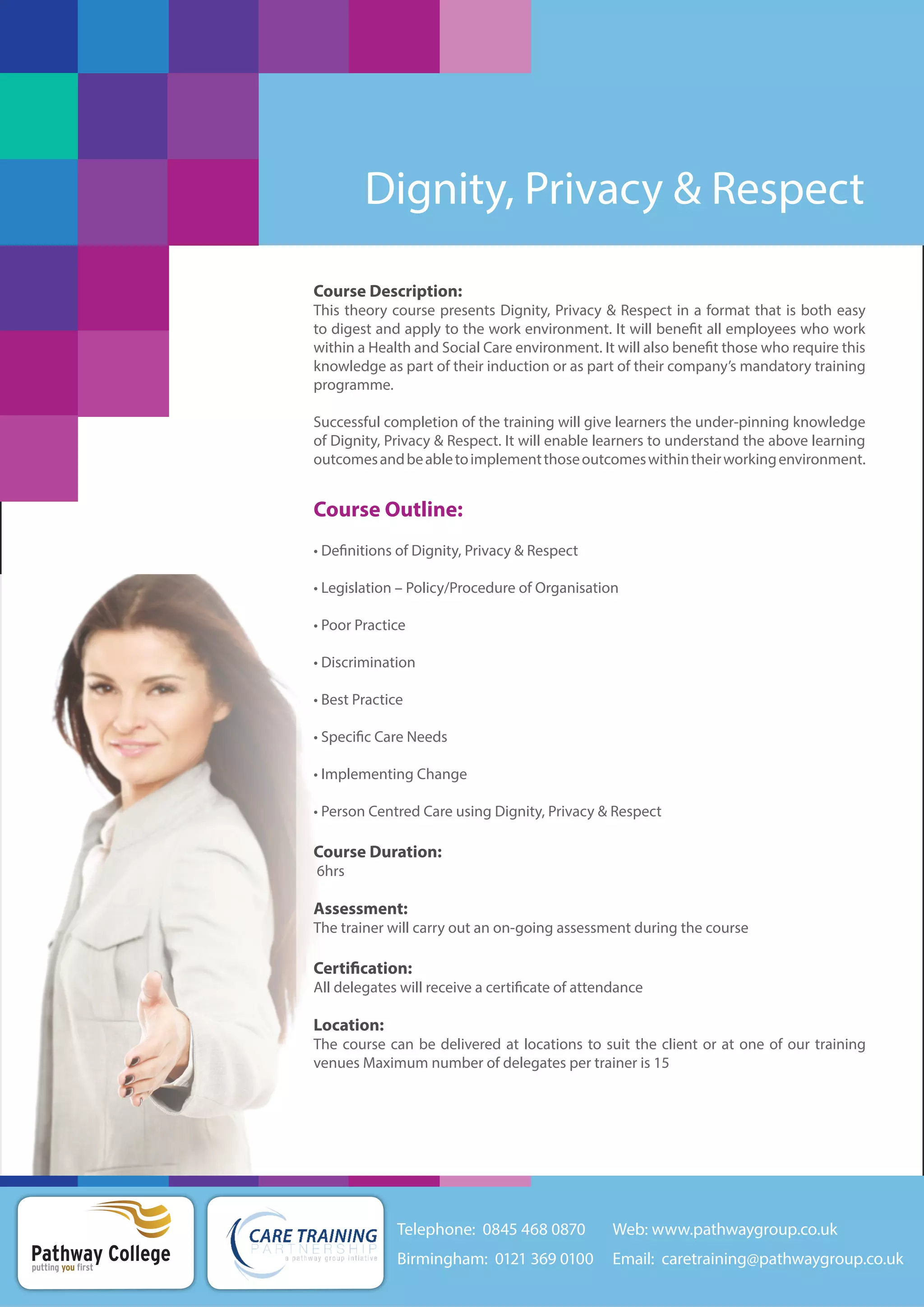 Dignity, Privacy & Respect Training Course | PDF