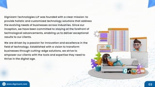 Company Profile: Dignizant Technologies LLP | PPT