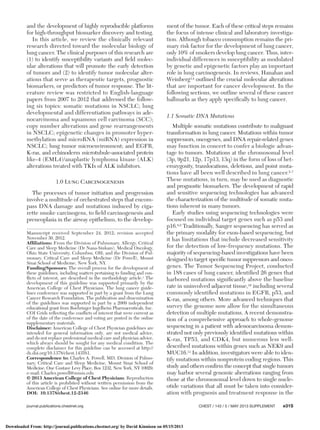 Dignosis&mangment of lung cancer | PDF