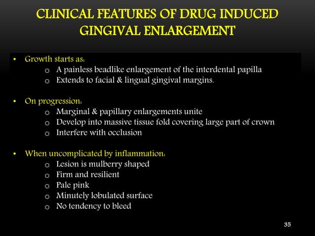 DRUG INDUCED GINGIVAL ENLARGMENT (DIGO) | PPTX | Dental Health ...
