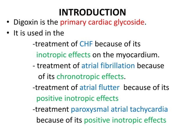 Digoxin | PPTX