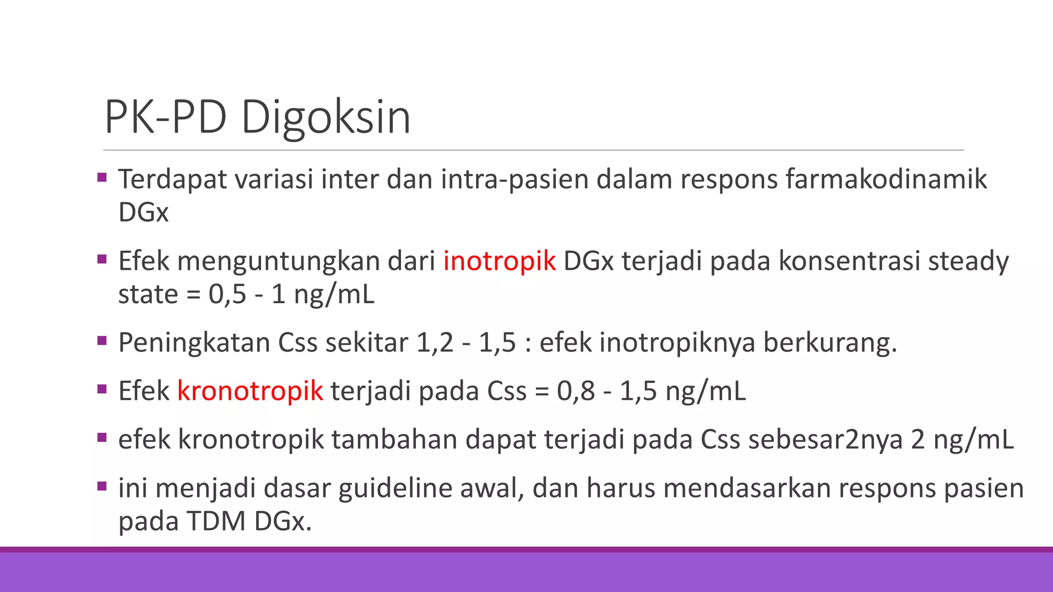 Farmakokinetik Klinik Digoxin | PDF