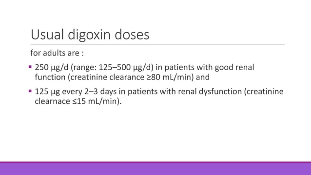 Farmakokinetik Klinik Digoxin | PDF