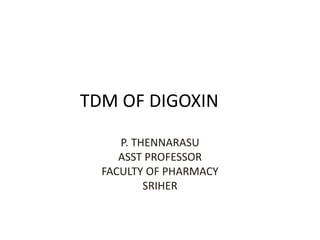 Digoxin | PPTX