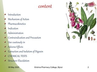 Extraction , Isolation and Structure Elucidation of Digoxin | PPTX