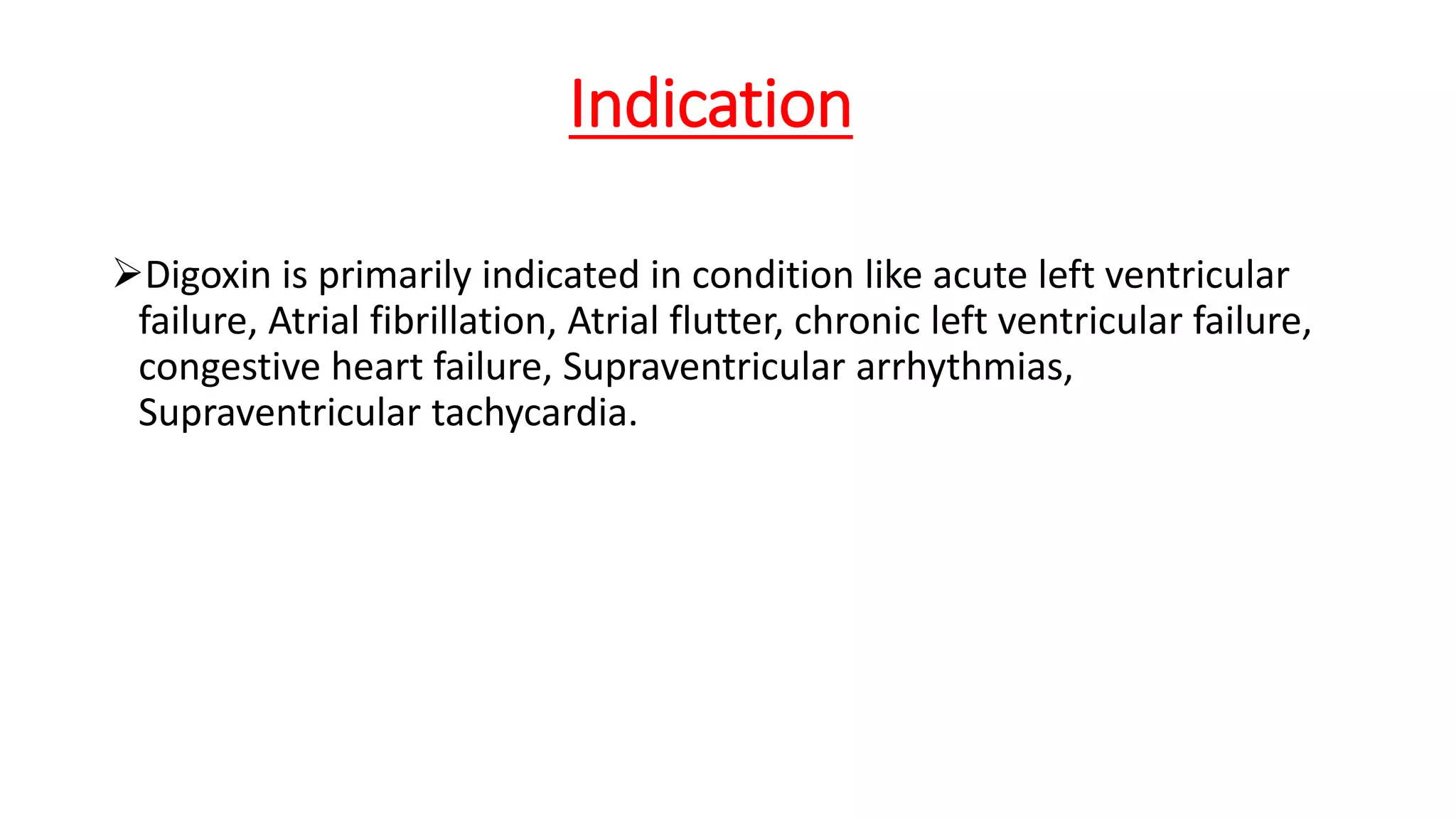 Cardiotonic Digoxin presentation | PPTX