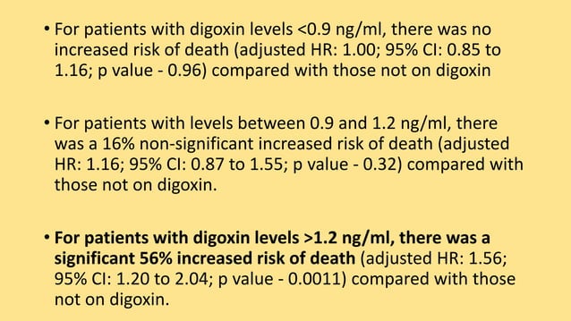 Digoxin journal club | PPT
