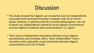 Digoxin journal club | PPT