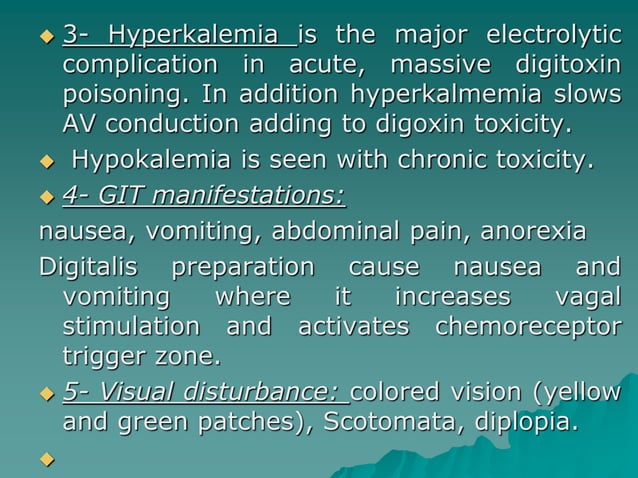 Digoxin toxicity | PPT