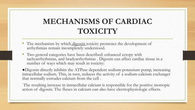 Digoxin toxicity | PPTX