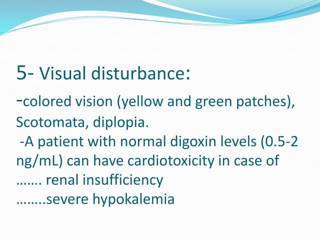 Digoxin toxicity awe | PPTX