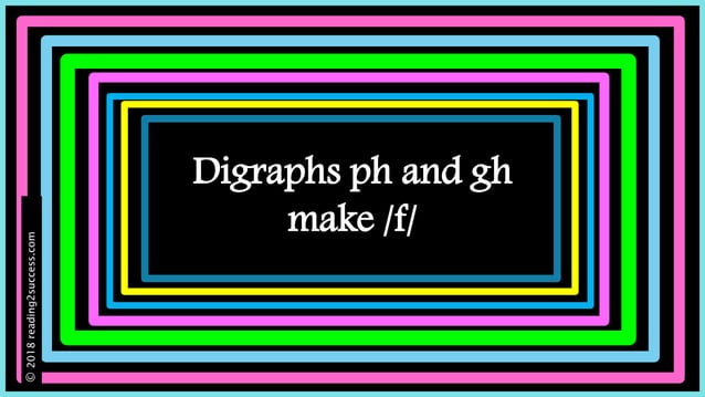 Digraphs ph and gh make the f sound! | PPTX