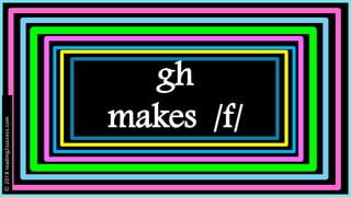 Digraphs ph and gh make the f sound! | PPTX