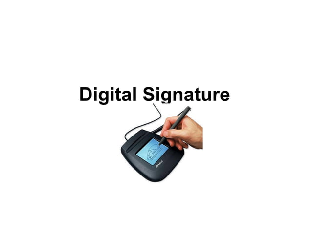 Digital signature | PPT