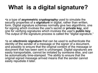 Digital signature | PPT