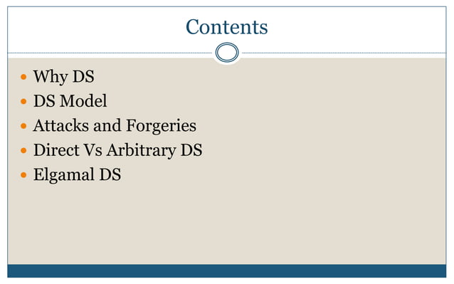 Elgamal Digital Signature | PPT | Computing | Technology & Computing