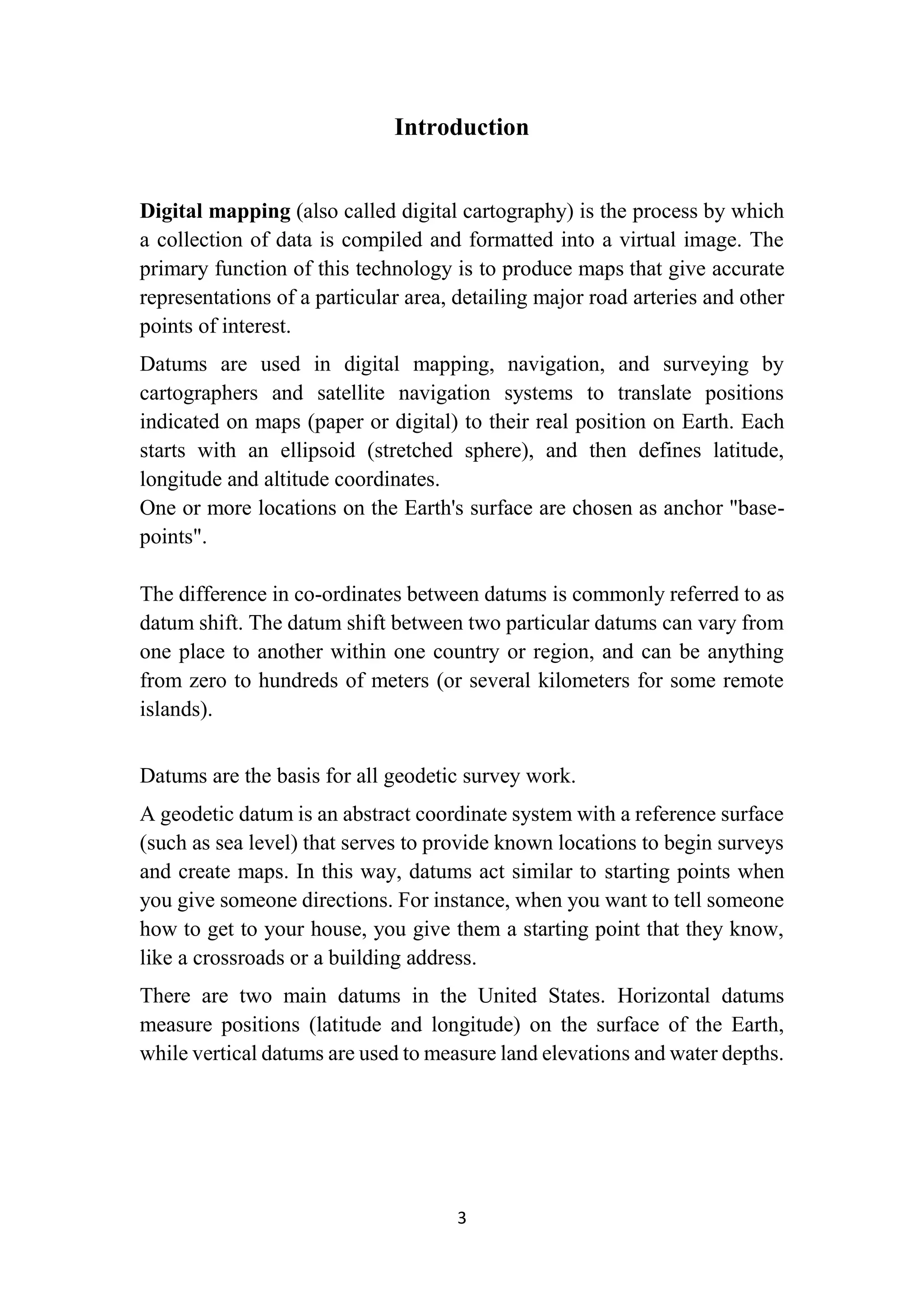 Differentiation between Global and Local Datum from Different aspect | PDF
