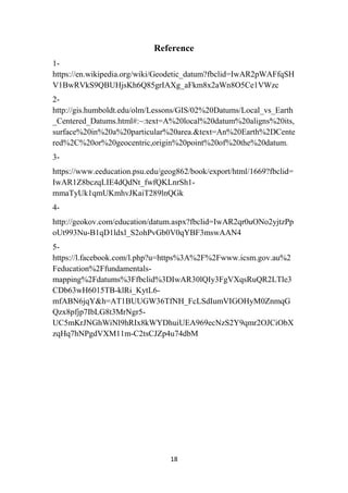 Differentiation between Global and Local Datum from Different aspect | PDF