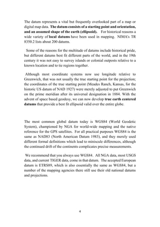 Differentiation between Global and Local Datum from Different aspect | PDF