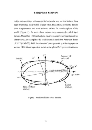 Differentiation between Global and Local Datum from Different aspect | PDF