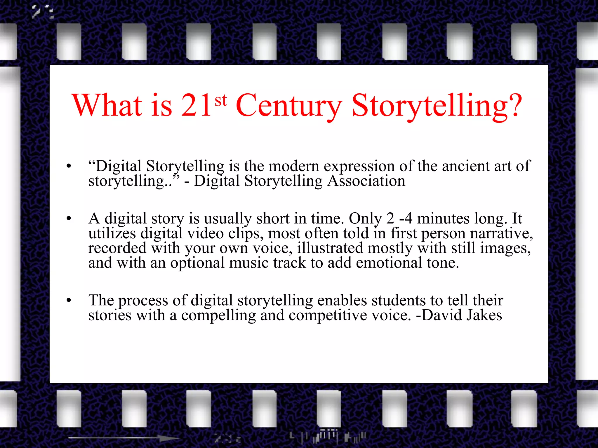 21st Century Storytelling and DiscoveryStreaming | PPT