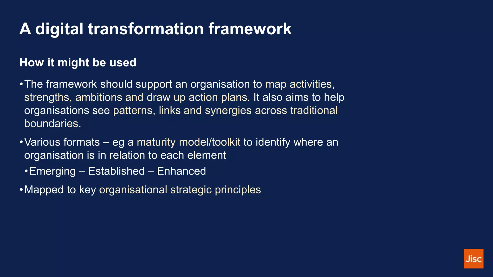 Developing a digital transformation framework for higher education ...