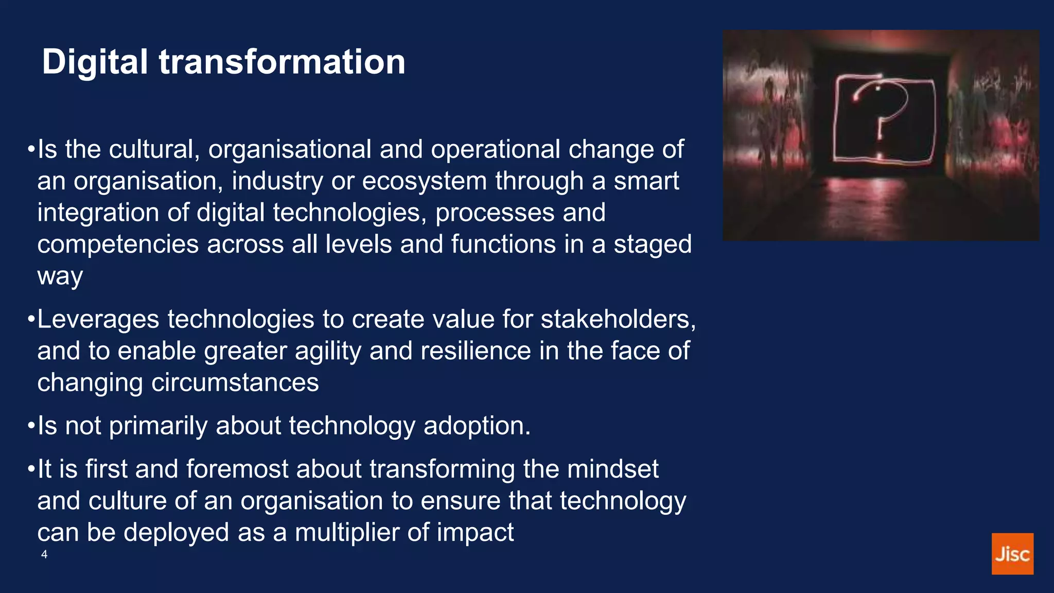 Developing a digital transformation framework for higher education ...