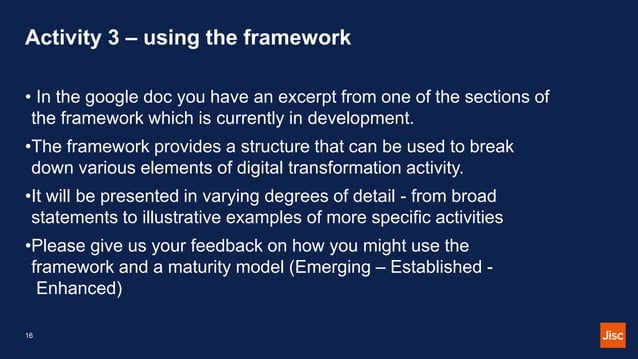 Developing a digital transformation framework for higher education ...