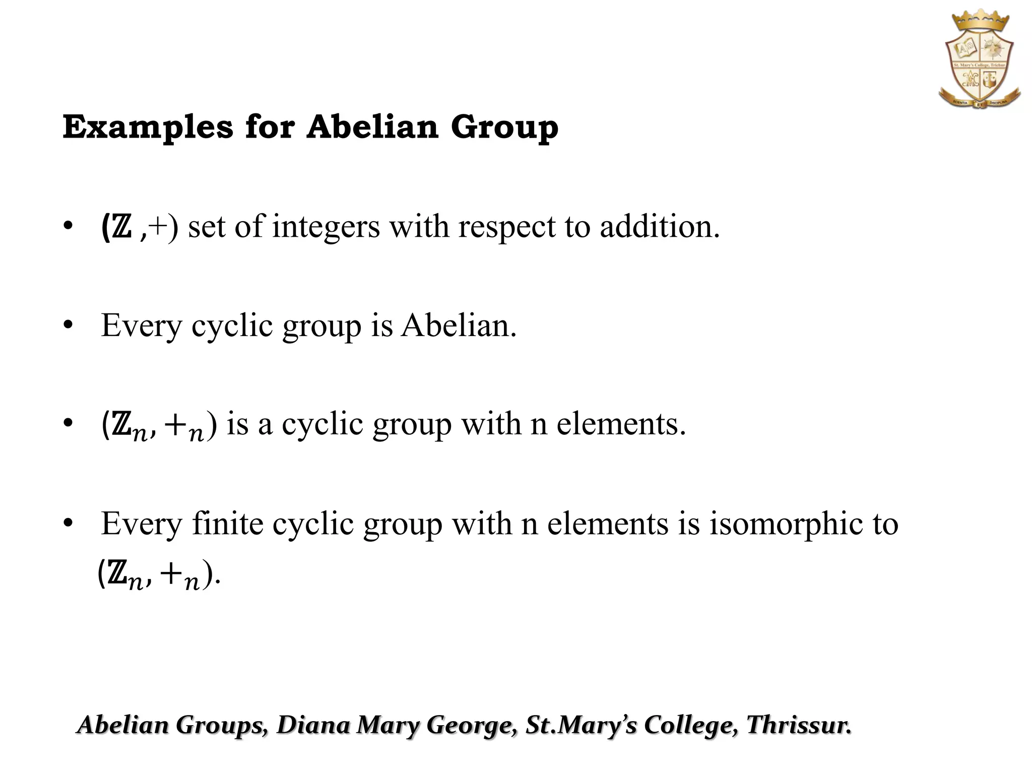 Dihedral groups & abeliangroups | PDF