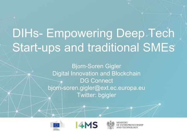 Empowering Deep Tech Start-ups and traditional SMEs | PPT | Free Download