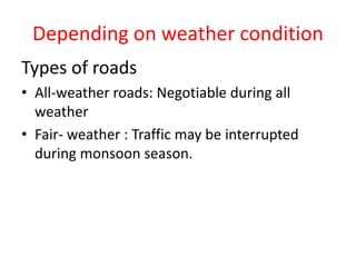 Diiferent types of road | PPTX