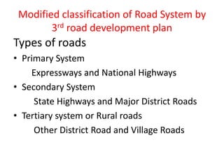 Diiferent types of road | PPTX