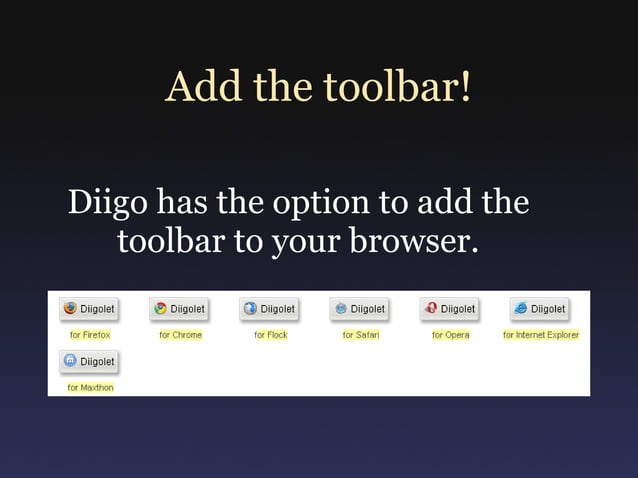 Diigo, presentation | PPT