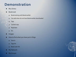 A Quick Introduction to Diigo | PPT