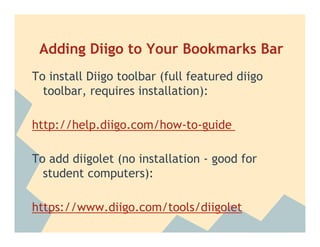 Diigo as a classroom tool | PDF