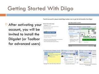 Diigo | Diigolet Getting Started Tutorial | PPT