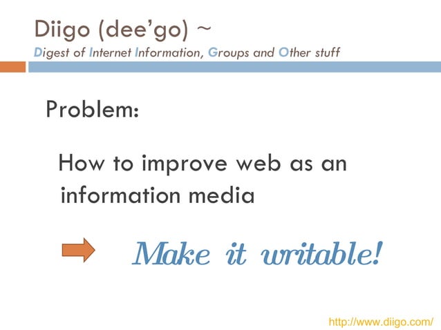 Diigo | Diigolet Getting Started Tutorial | PPT