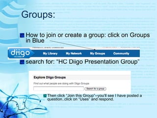 Diigo presentation | PPT