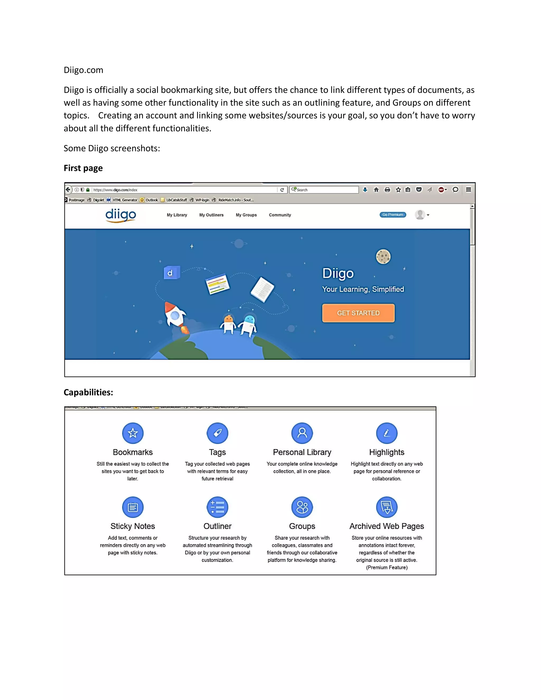 Diigo screenshots | PDF