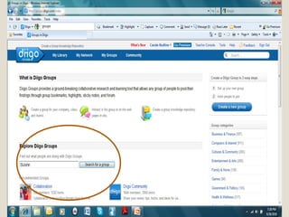 Diigo tutorial | PPT